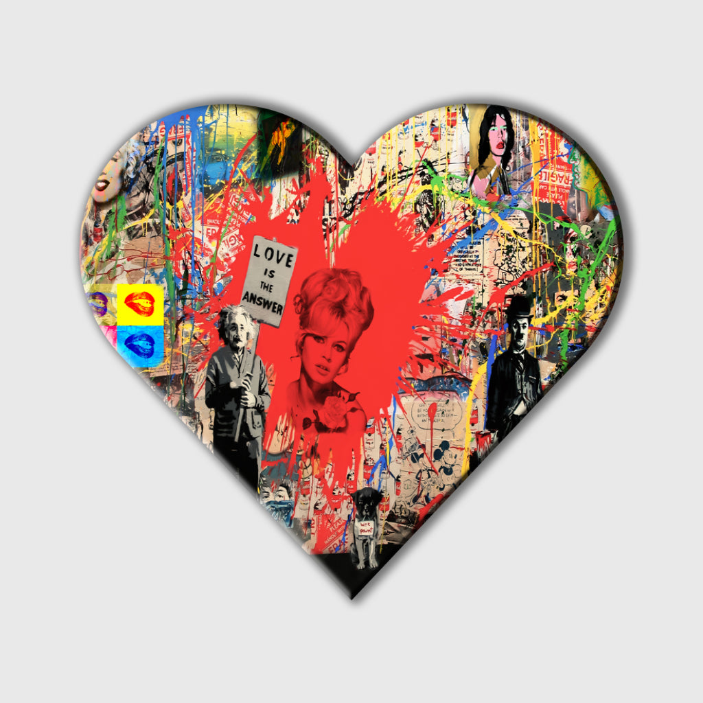 Urban Heartbeat - Wandbild im Herzform Urban Heartbeat - Wandbild im Herzform