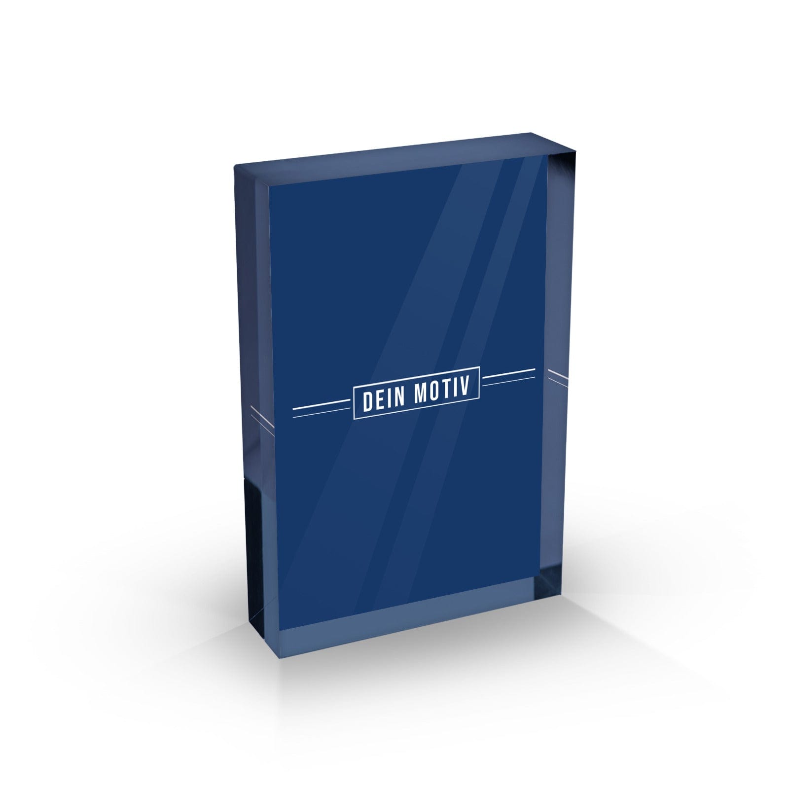 Personalisiertes Acrylblock - Hochformat - Blue Booms