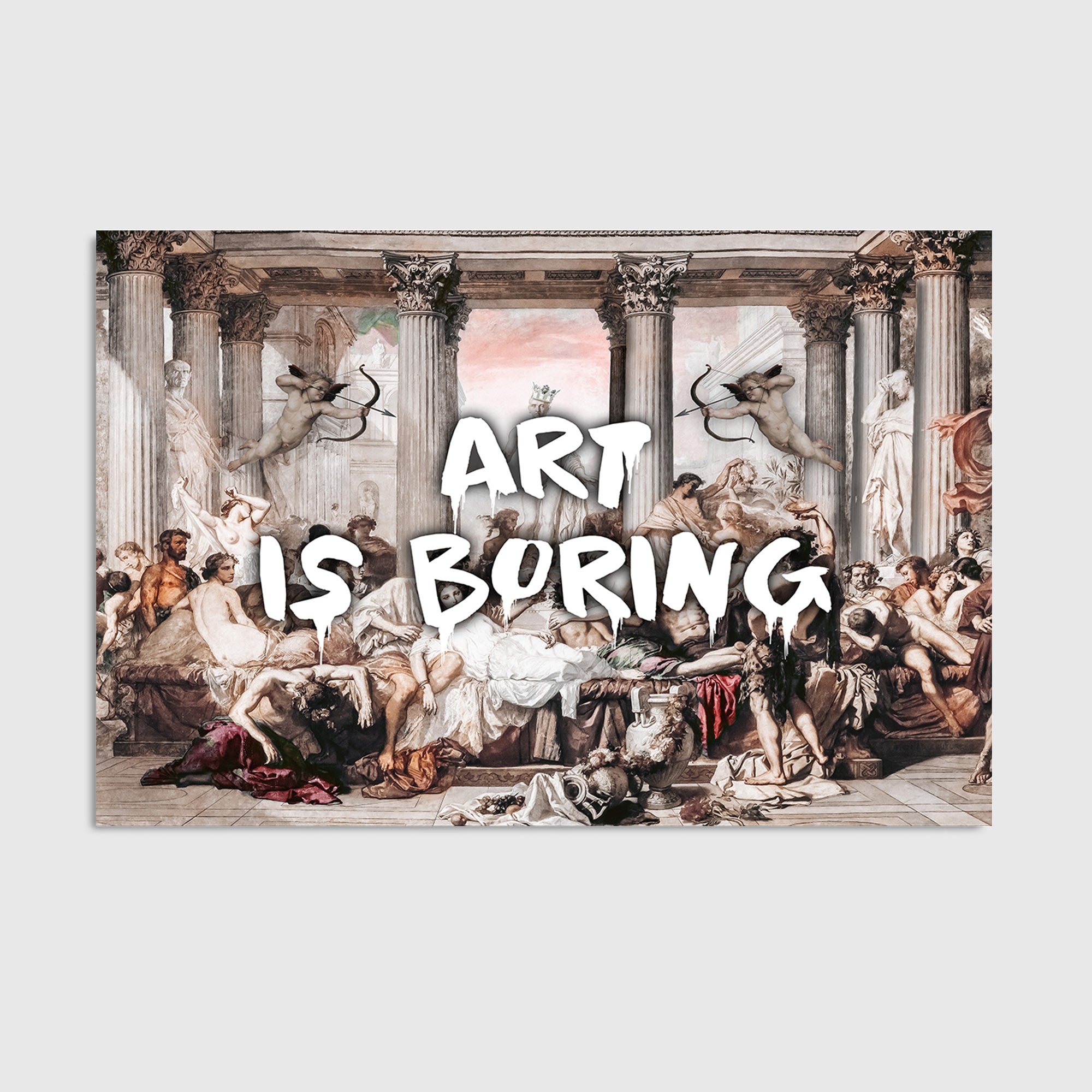 Art is Boring - Modern Art Graffiti - Premium Wandbilder