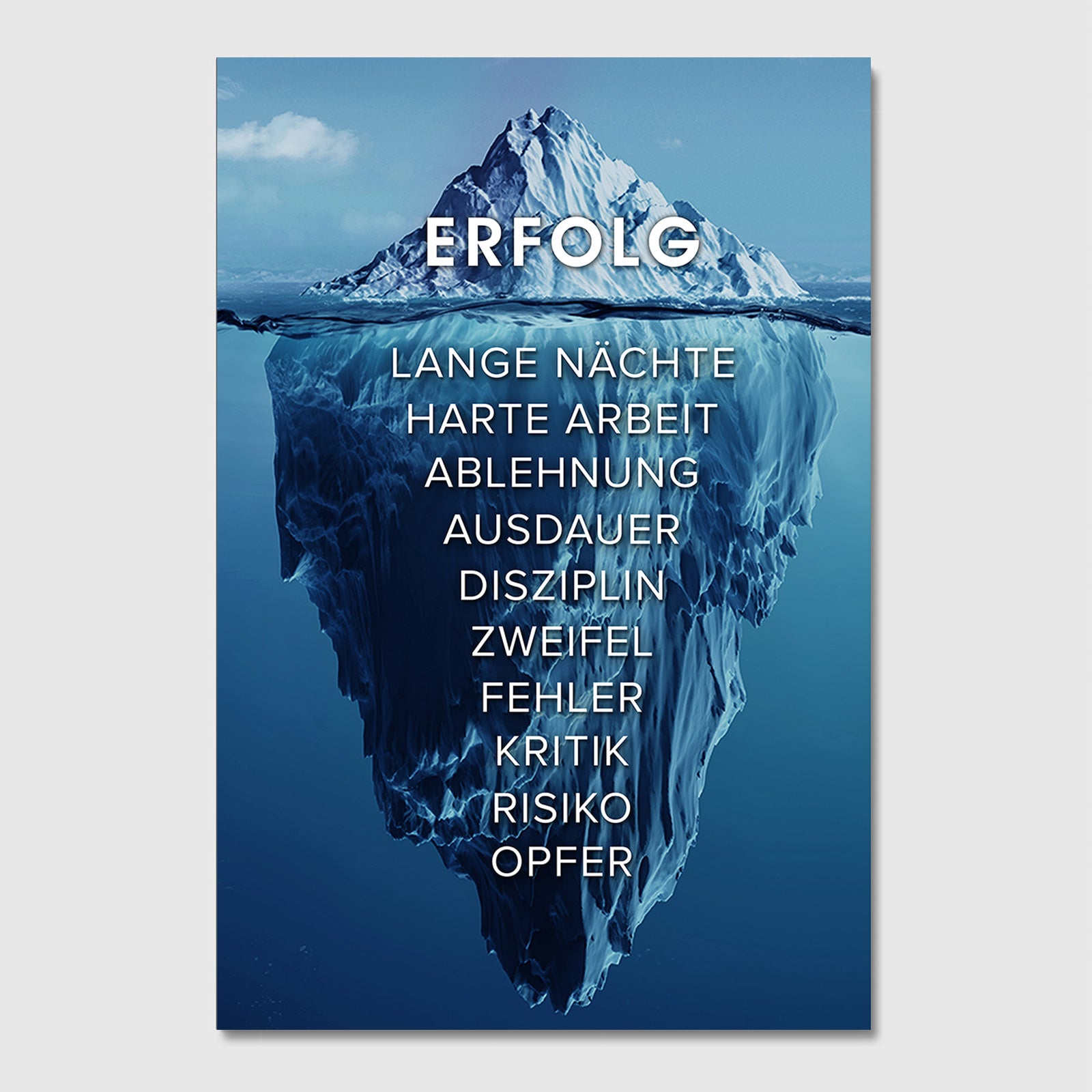 Eisberg des Erfolgs - Premium Wandbild