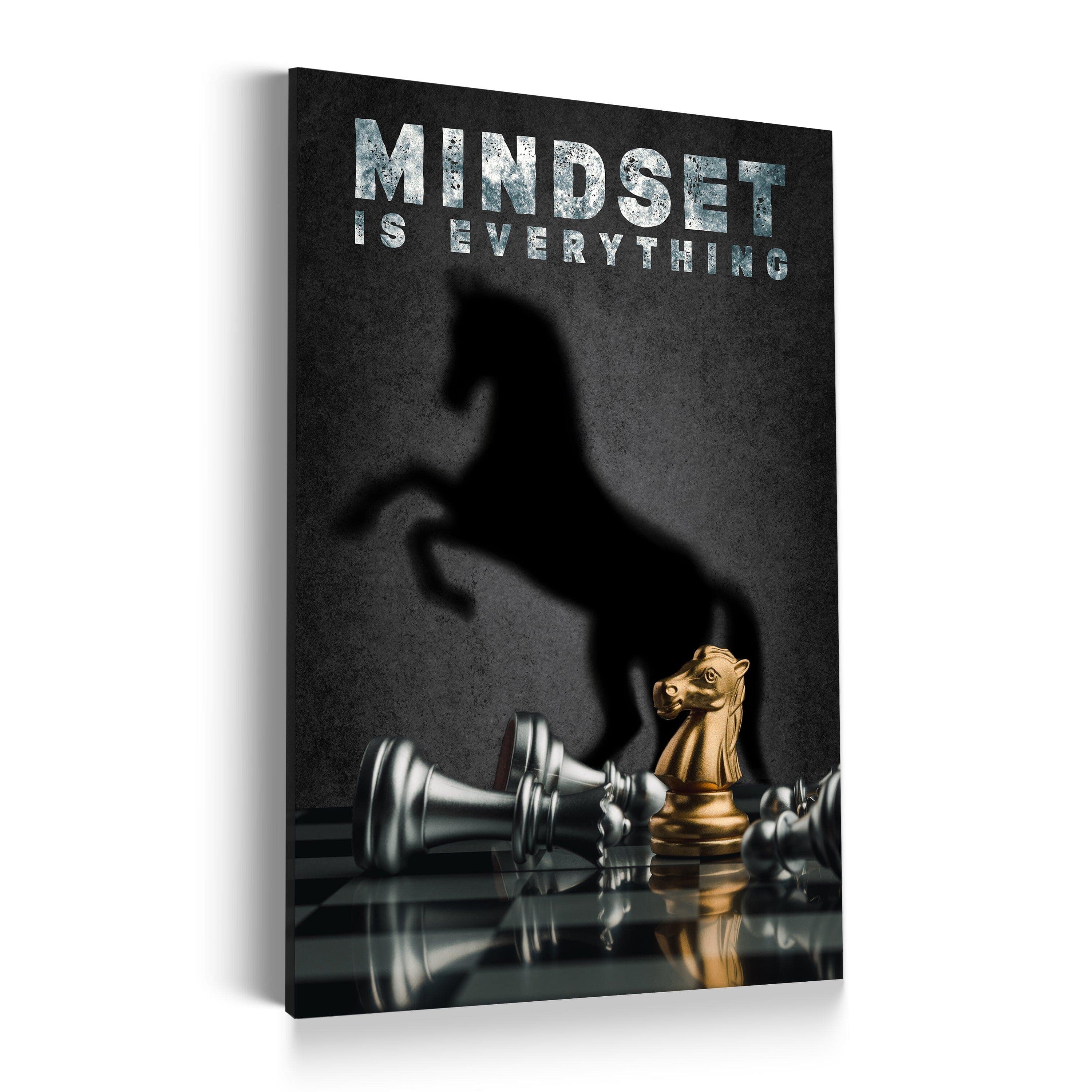 Mindset is Everything - Chess - Premium Wandbild