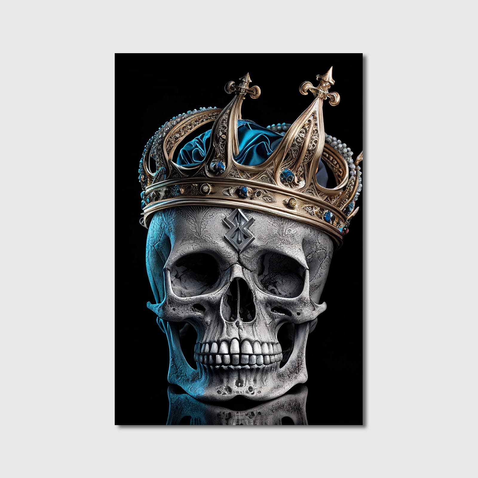 Royal Skull - Silver Version - Premium Mural