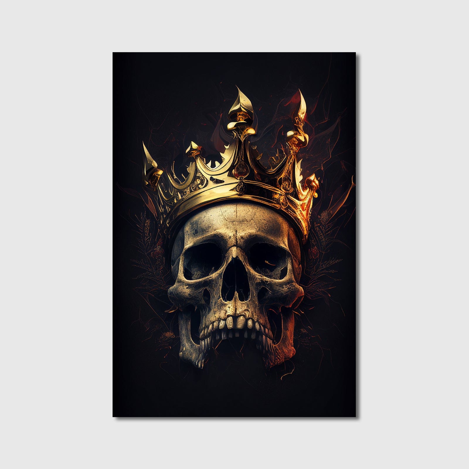 Royal Skull - Golden Version - Premium Mural